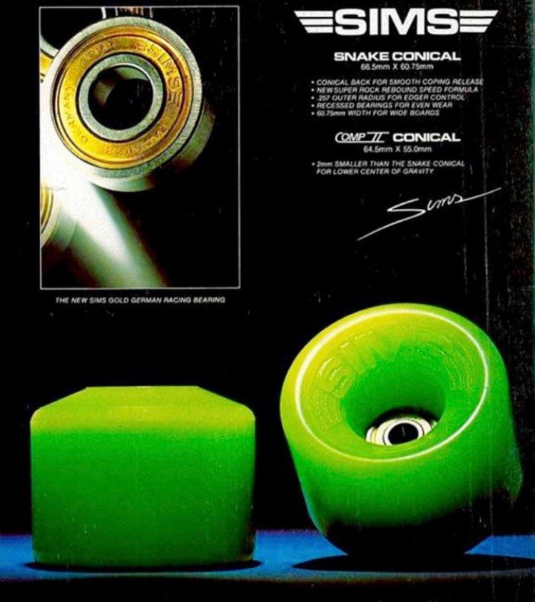 SIMS SNAKE Wheel 66mm (1 of 100) (PRE-ORDER, JANUARY) – Brand-X Skateboards