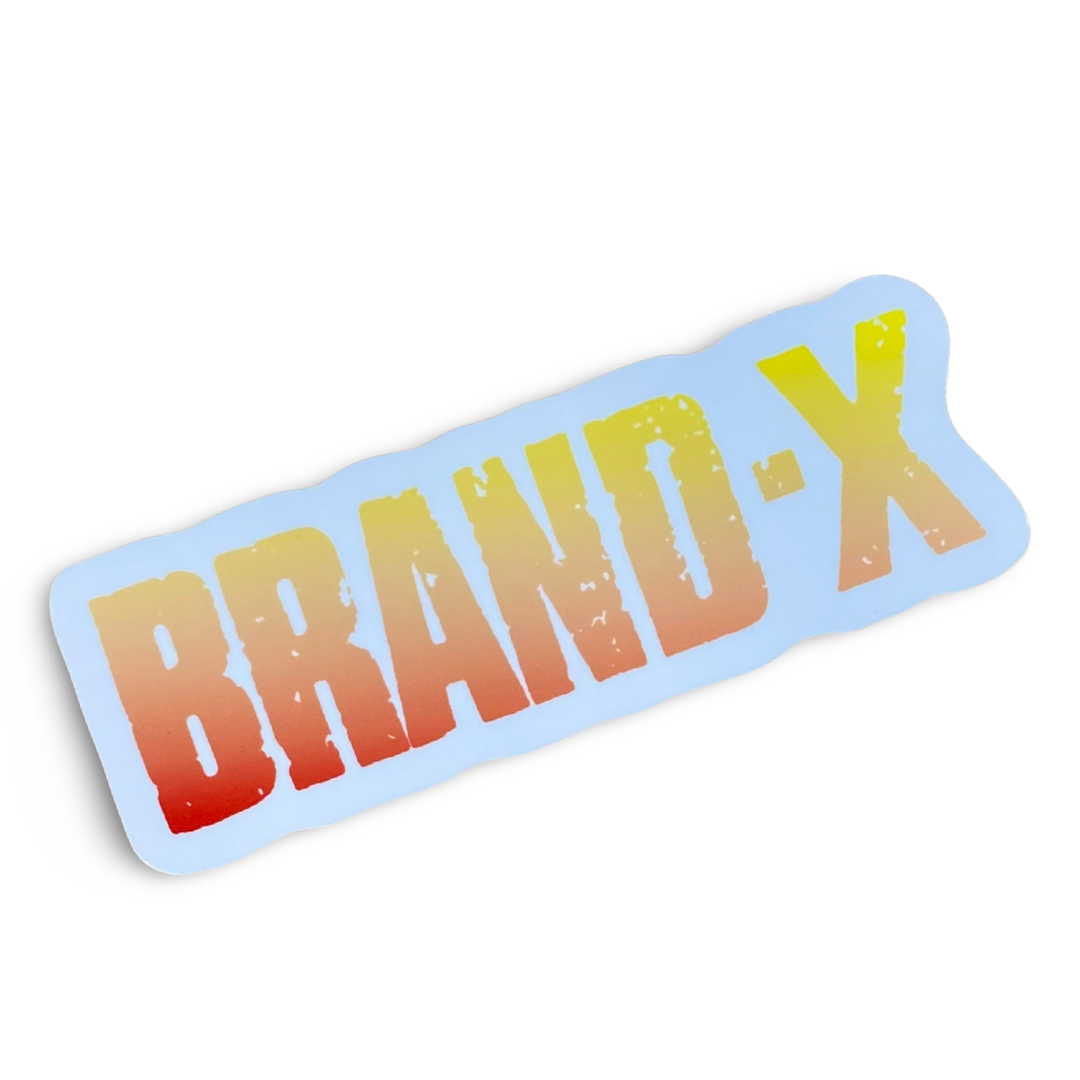 Brand-X Logo Sticker 6” – Brand-X Skateboards