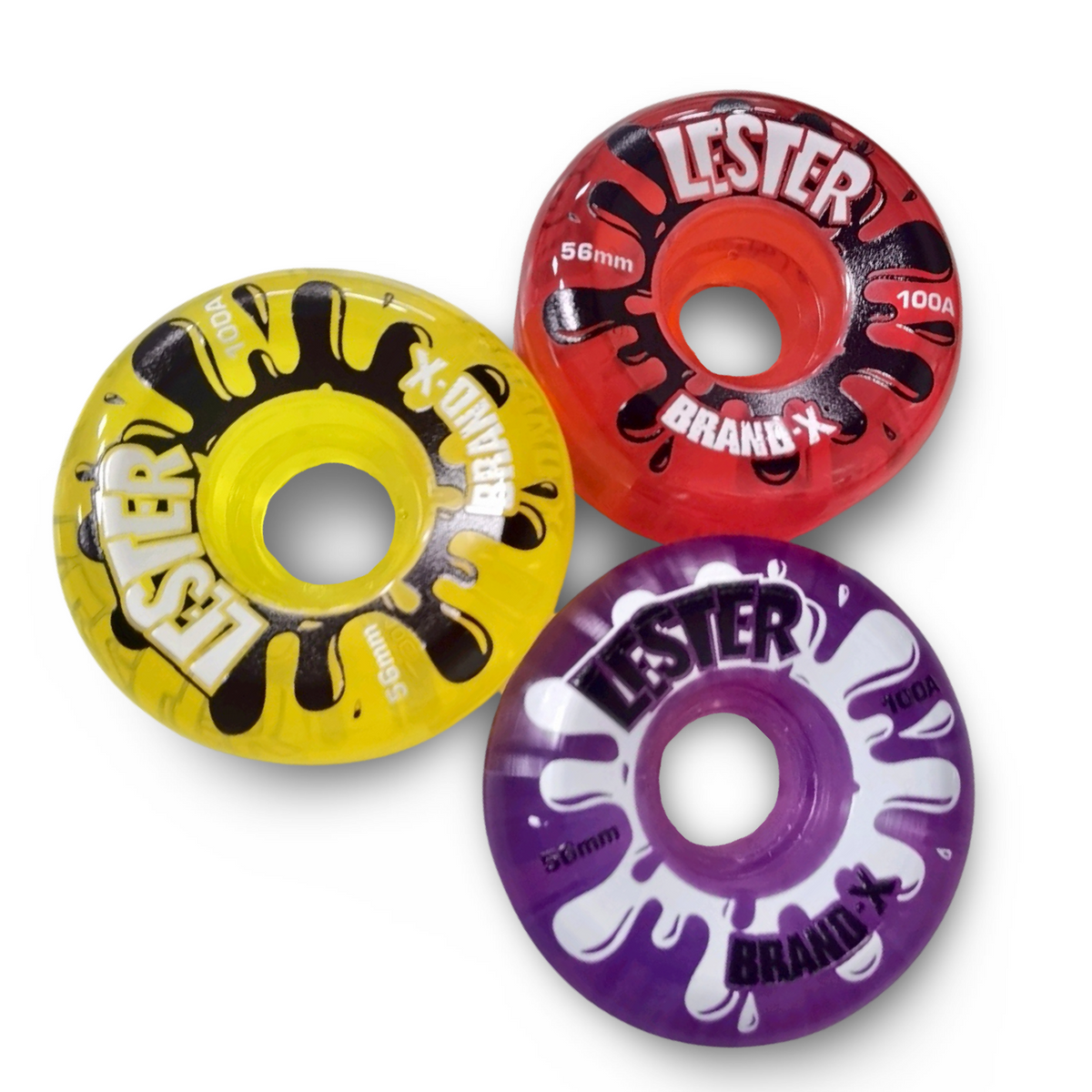 Lester Kasai HARD TRANSLUCENT Wheels 56mm/100a – Brand-X Skateboards