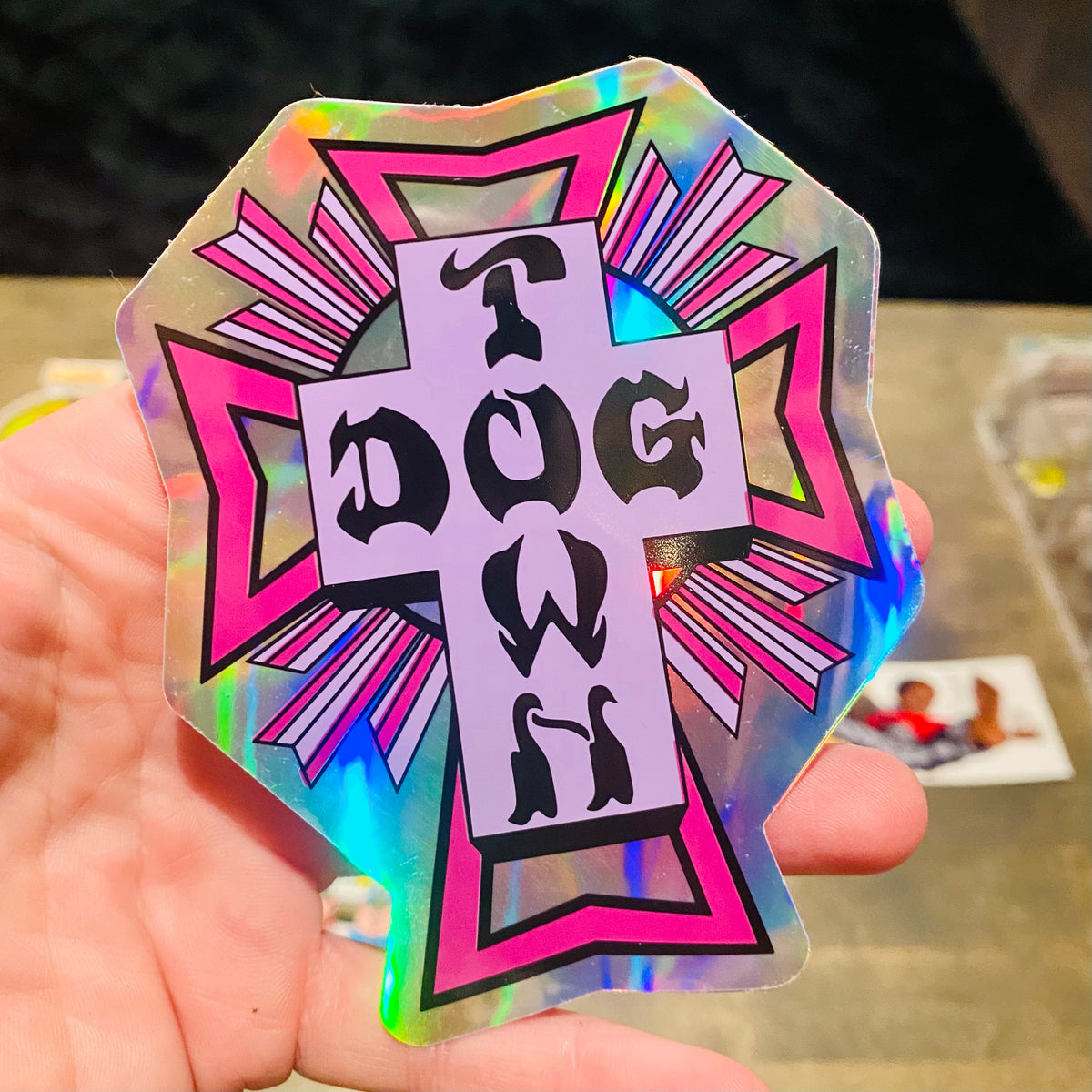 DogTown HOLOGRAPHIC Stickers 4” – Brand-X Skateboards